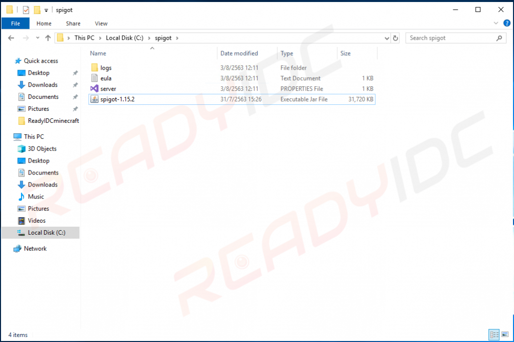 วิธีการติดตั้ง Minecraft Spigot Server เบื้องต้น สำหรับ Window Server - ReadyIDC